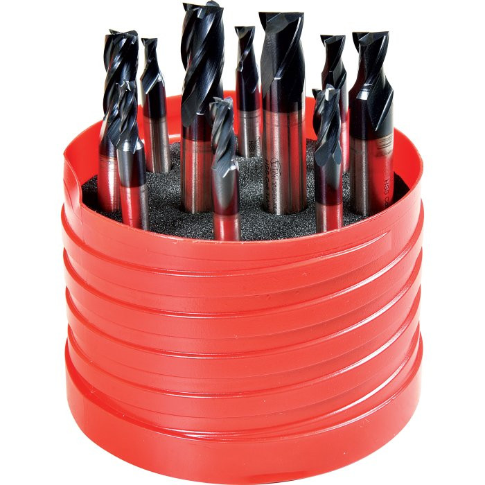 10pc Metric HSS Milling Cutter Set 4-10mm M350 - Robson's Tool King Store