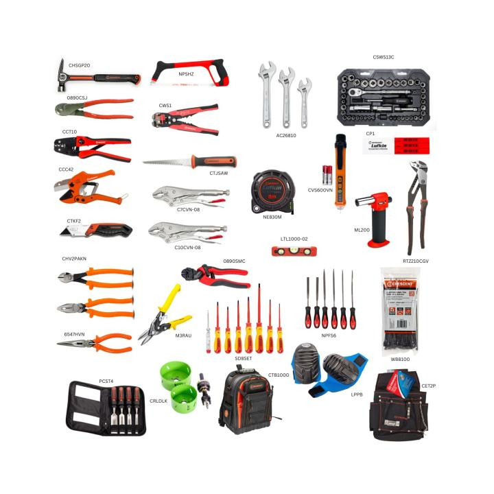Crescent 102pc Electricians Apprentice Tool Kit CTKAE2N - Robson's Tool ...
