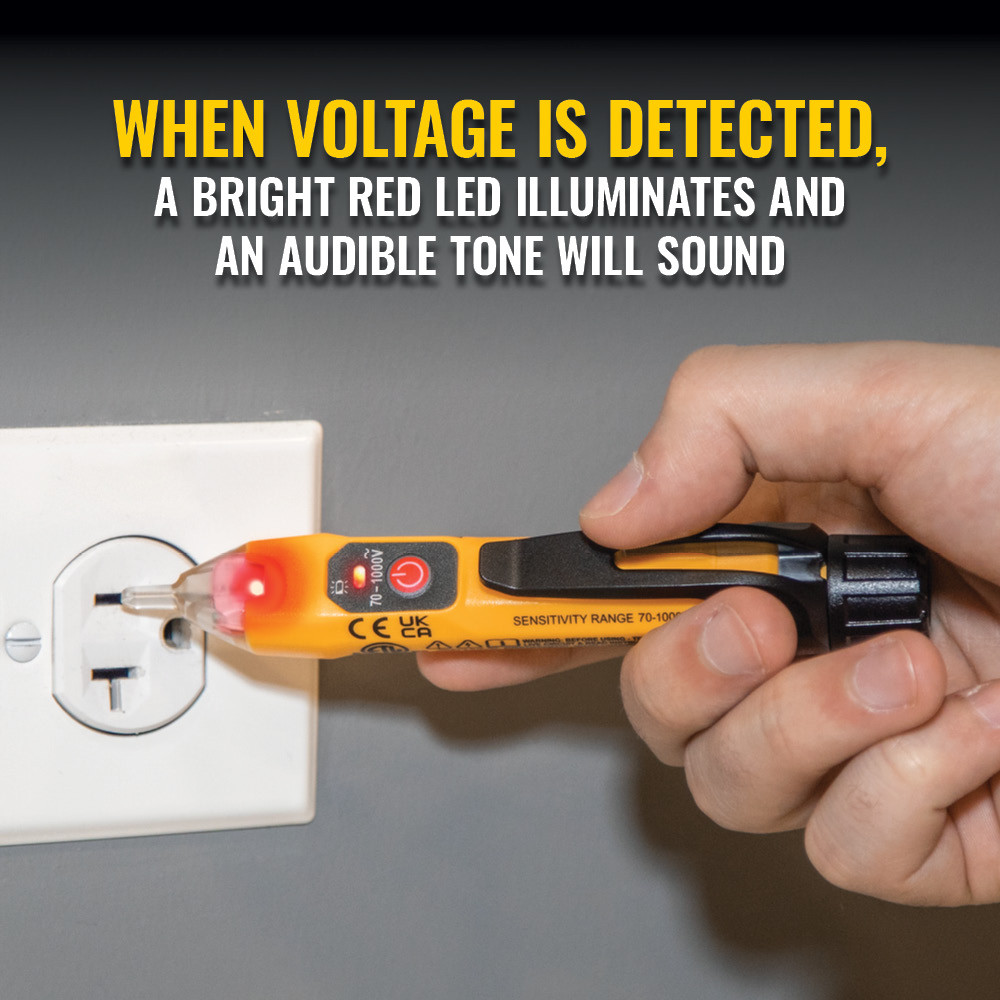 KLEIN Non-Contact Voltage Tester 70 to 1000V AC NCVT1XT - Robson's Tool ...