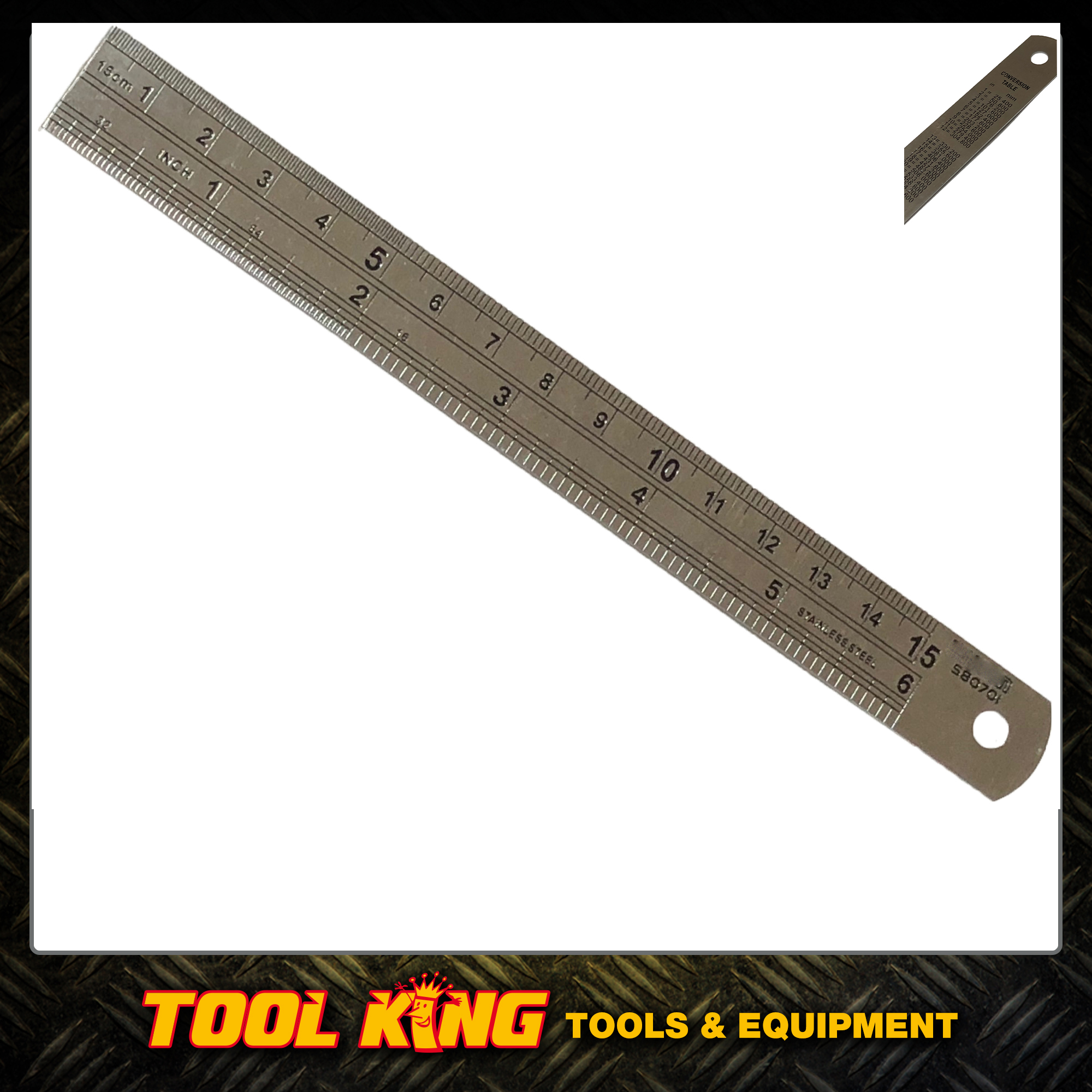 RULER Stainless steel 15cm (150mm) 6inch Lufkin - Robson's Tool King Store