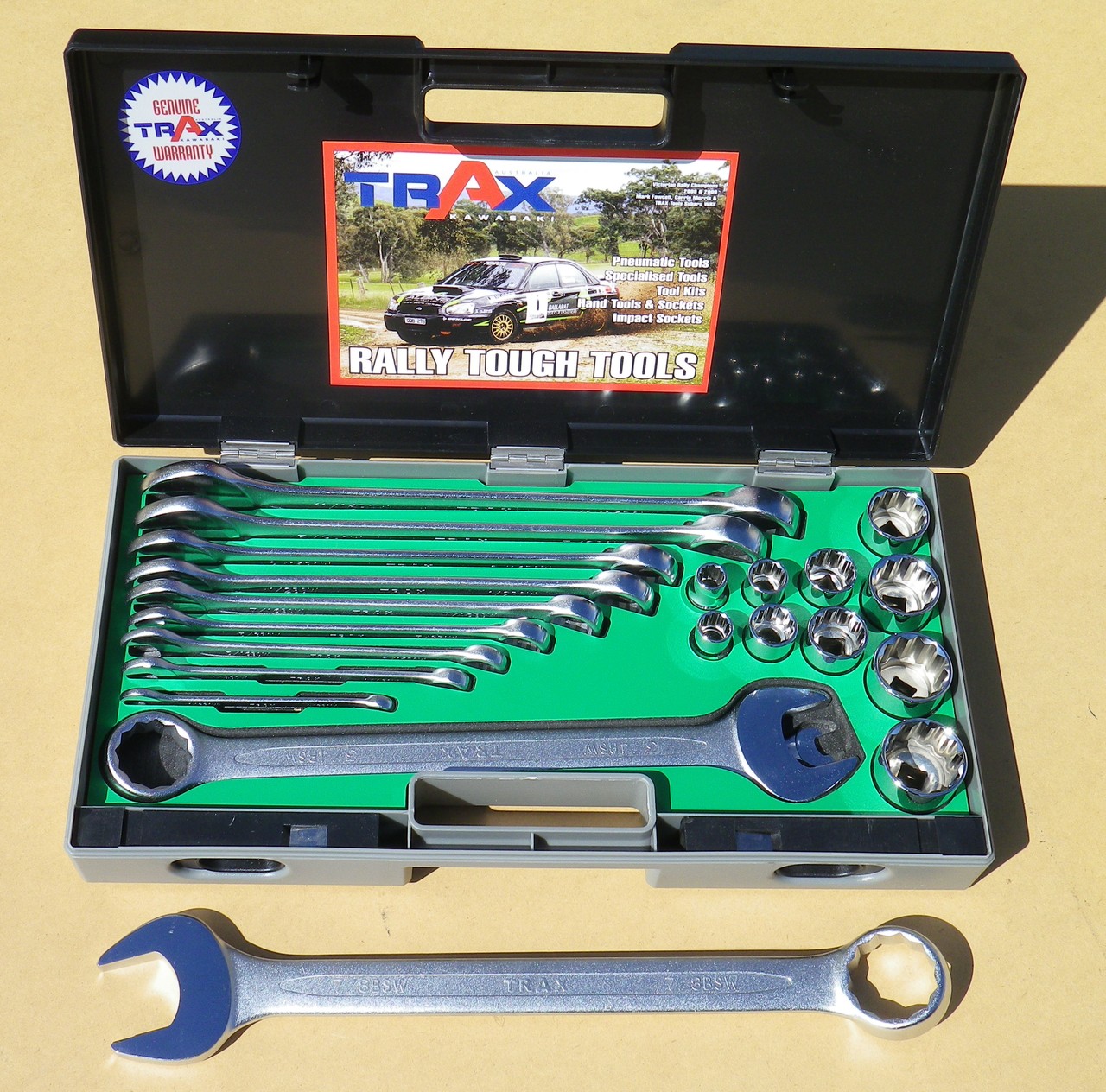 21pc Whitworth Socket & Spanner set Trax - Robson's Tool King Store