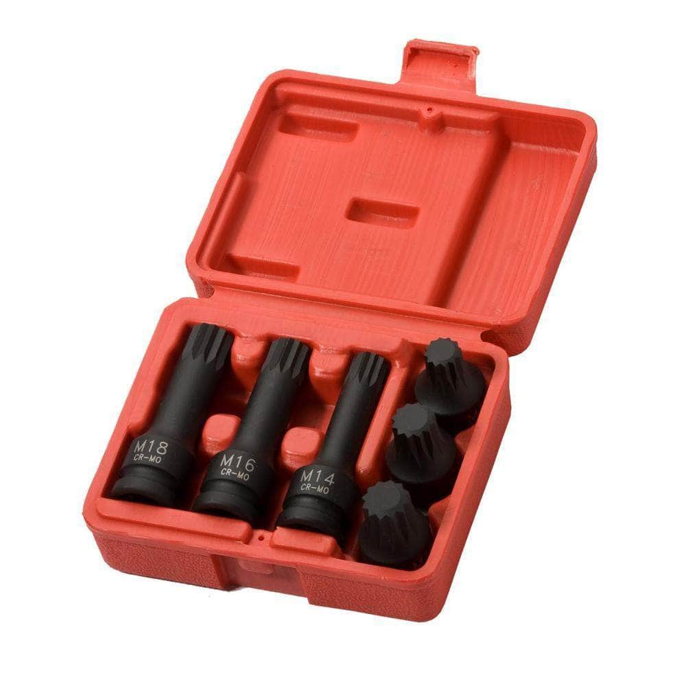 AuzGrip 6pc 1/2"Dr Triple Square Socket set - Robson's Tool King Store