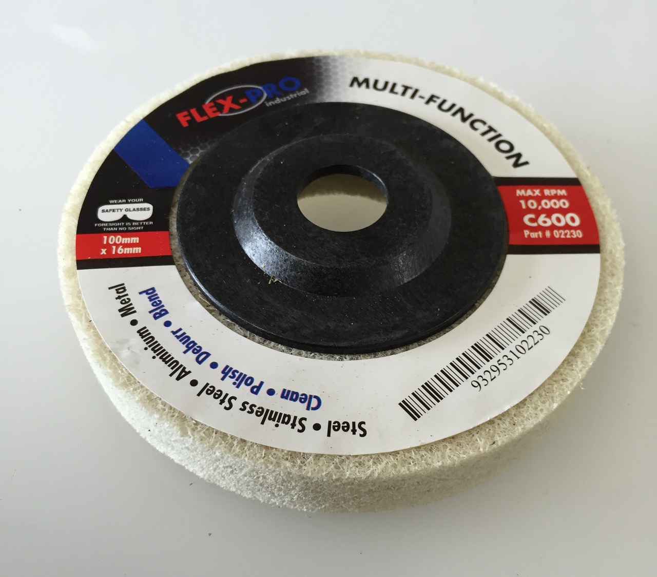 Polishing Disc for metal 4" white 600g FLEXPRO - Robson's Tool King Store