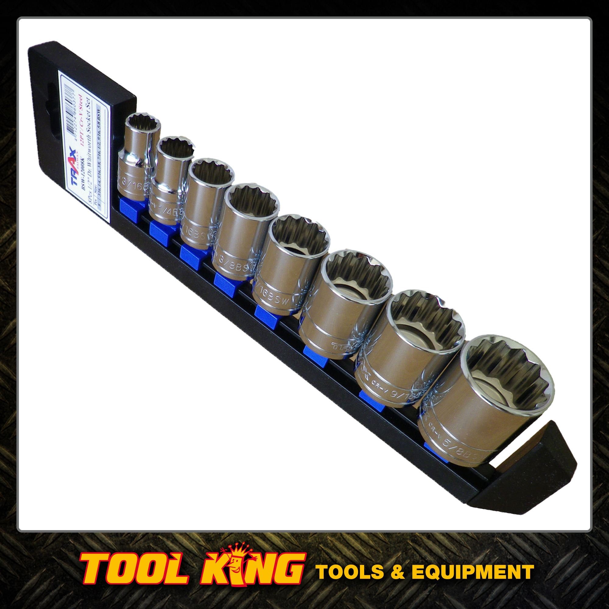 TRAX 8pc Whitworth Socket Set BSW-12008K - Robson's Tool King Store