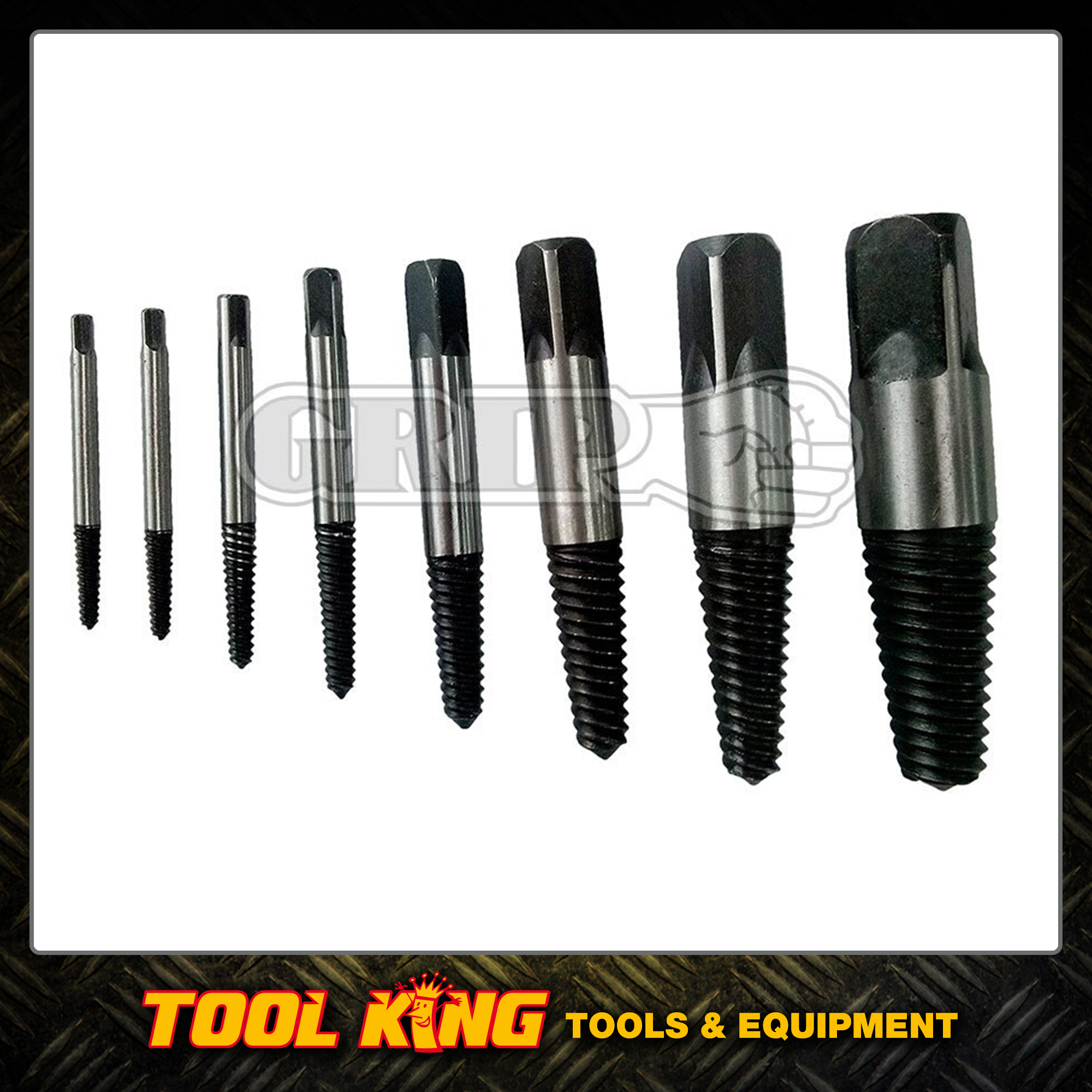 GRIP 8pc Extra large Screw Extractor set Ezy out 53100 - Robson's Tool ...