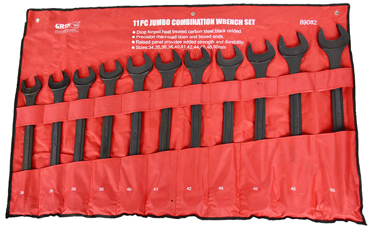 GRIP 11pc metric Jumbo spanner set - Robson's Tool King Store