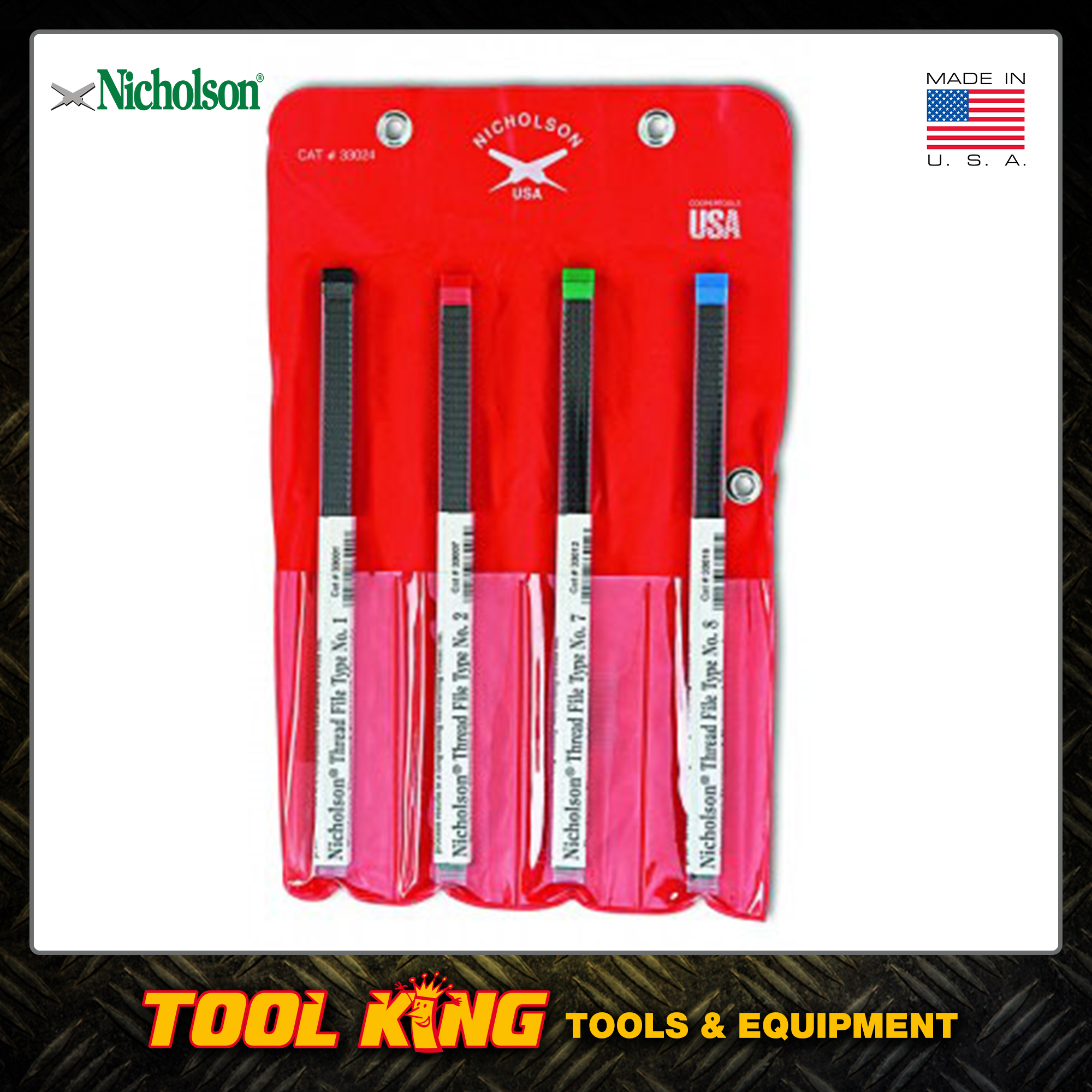 Nicholson 4pc thread file set T33024 - Robson's Tool King Store