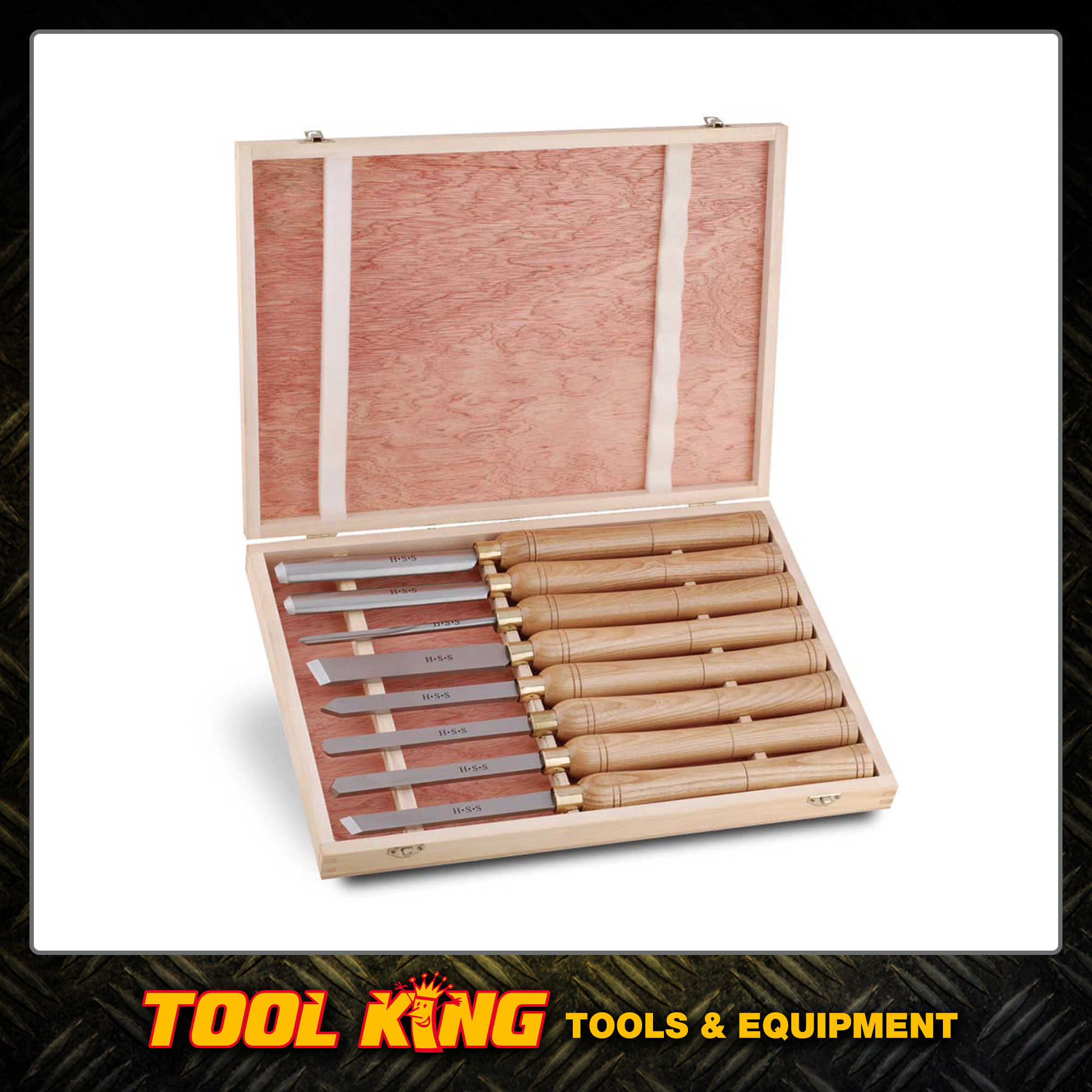 8pc HSS Wood turning chisel set - Robson's Tool King Store