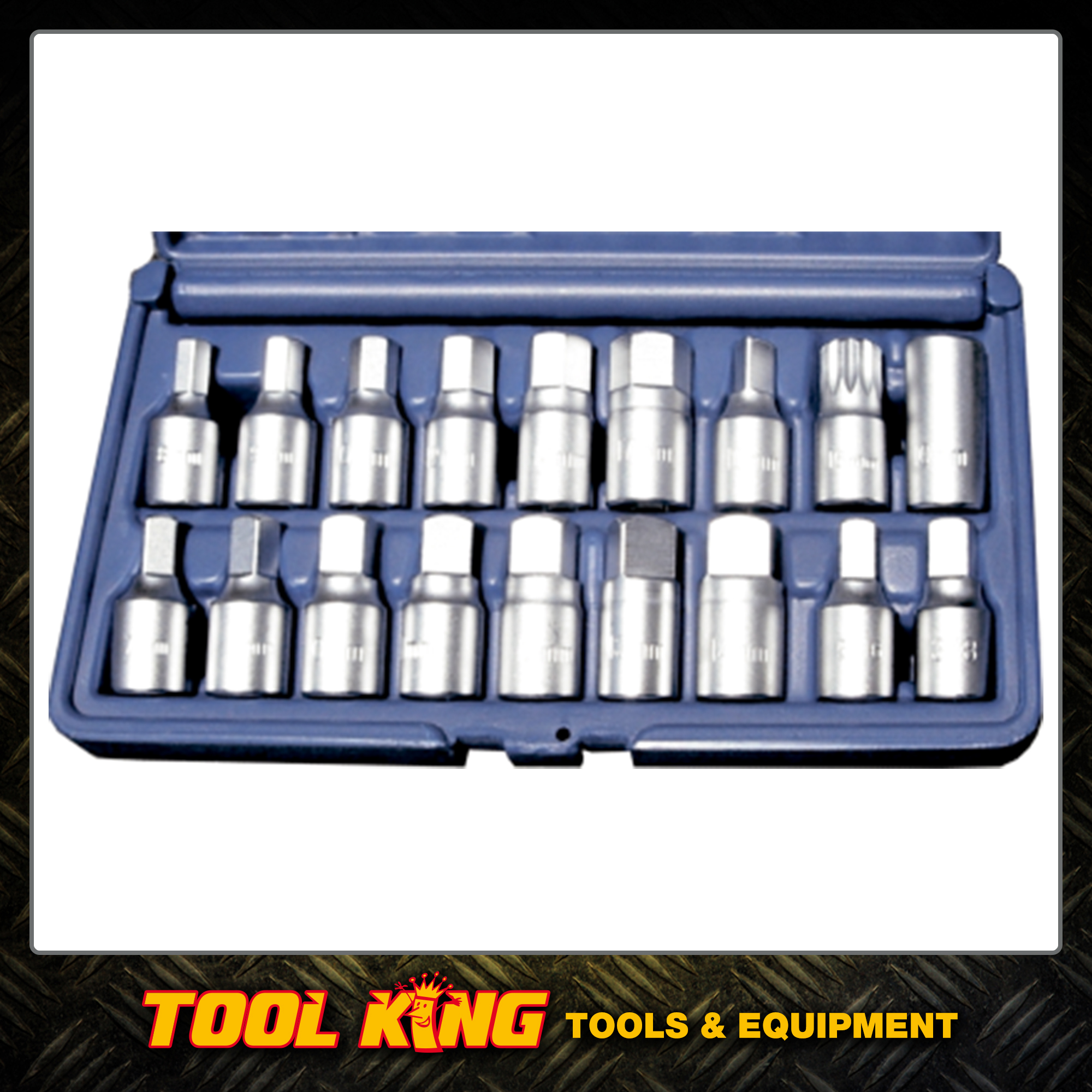 T&E Tools 18pc Sump plug transmission socket set 5704 - Robson's Tool ...