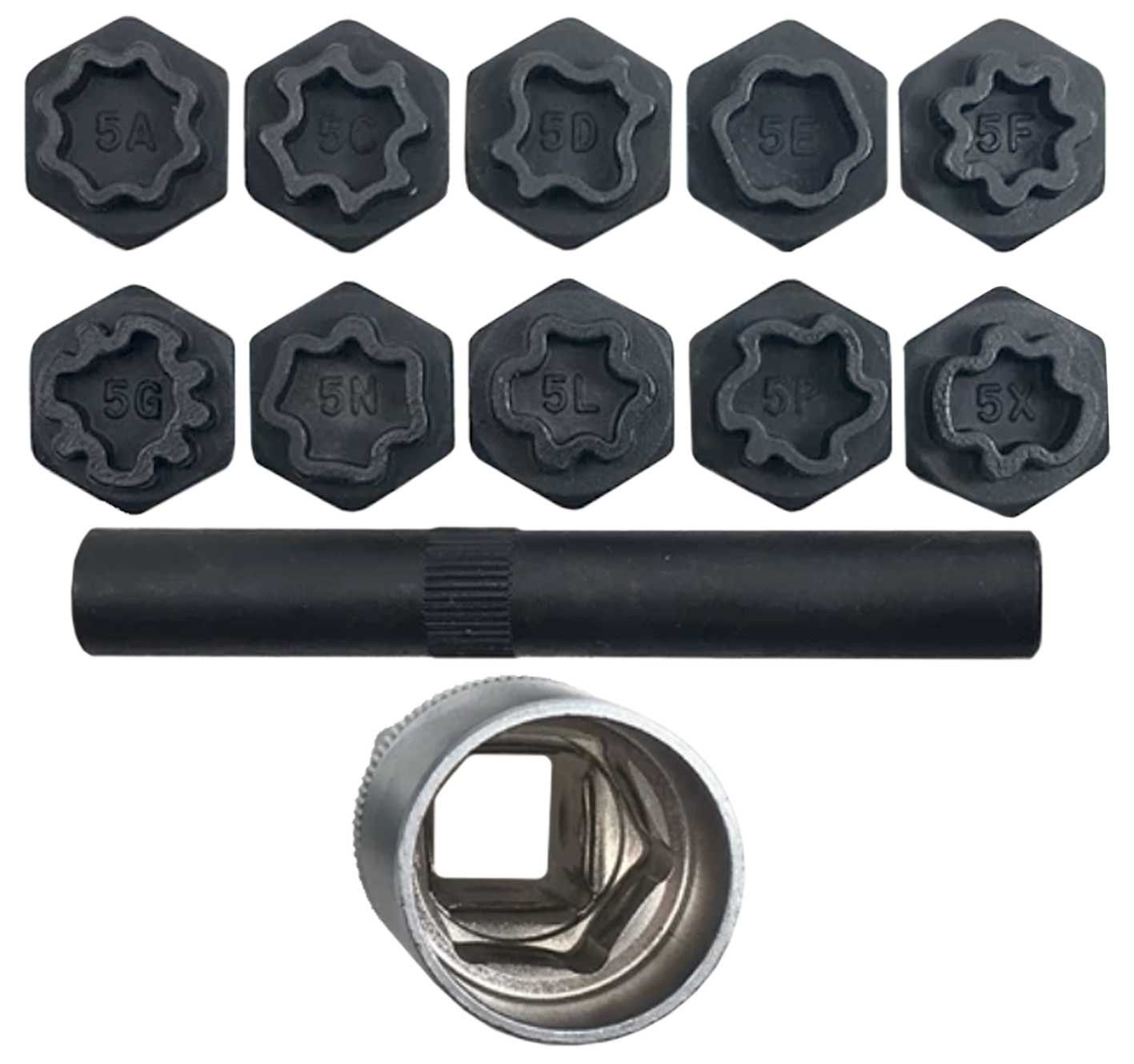 12pc Mercedes Locking Wheel Nut Socket Set PT12513 - Robson's Tool King ... 12pc Mercedes Locking Wheel Nut Socket Set PT12513 - Robson's Tool King ...