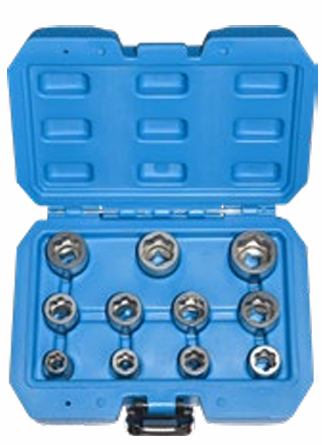 11pc Spiral Flute Extractor Socket Set PT10385 - Robson's Tool King Store