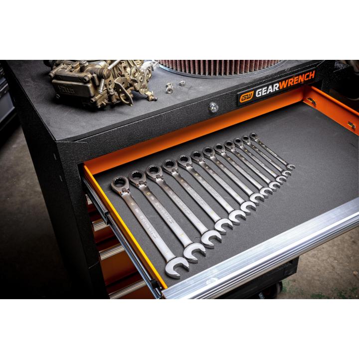 Gearwrench 12pc 90Tooth Met Reversible Ratcheting Wrench Set 86627 ...
