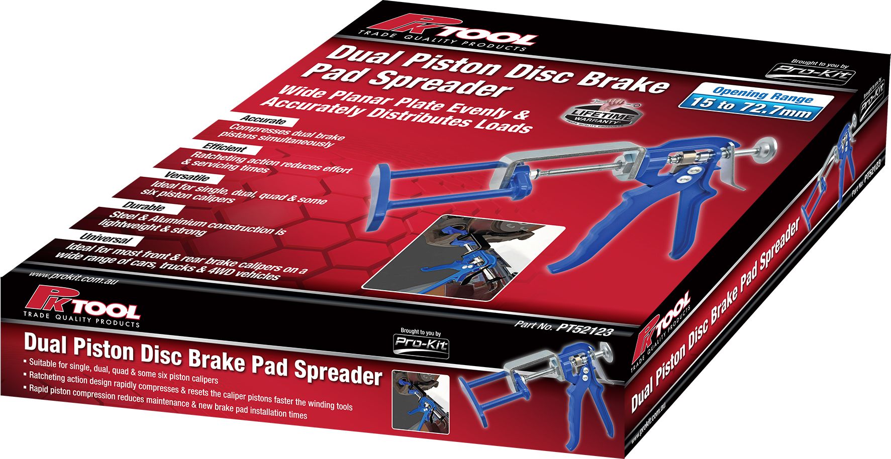 Dual Piston Disc Brake Pad Spreader PT52123 - Robson's Tool King Store