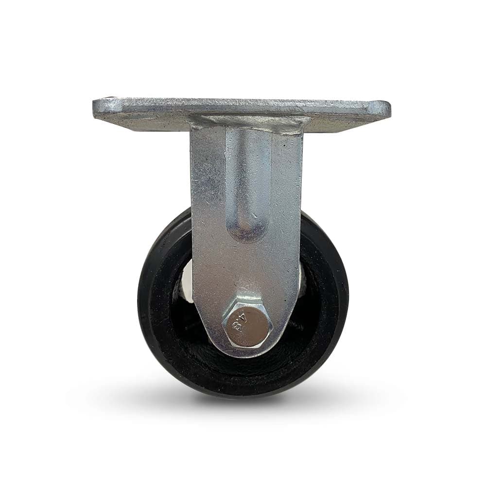 GRIP 100mm Rubber & Cast-Iron Fixed Castor Wheel 42078 - Robson's Tool ...