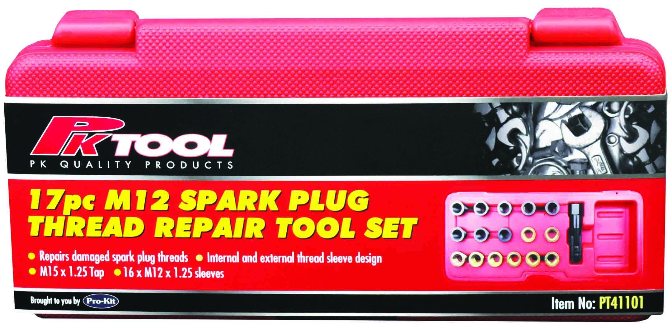 17pc M12 Spark Plug Thread Repair Kit PT41101 - Robson's Tool King Store