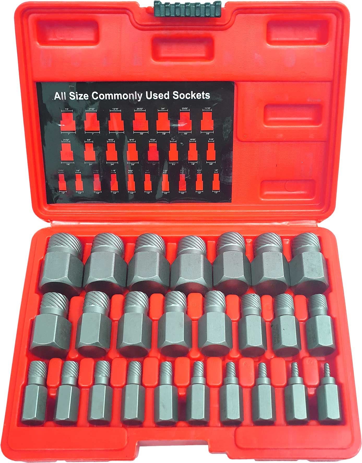 25Pc Multi Spline Screw Extractor Set PT41202 - Robson's Tool King Store