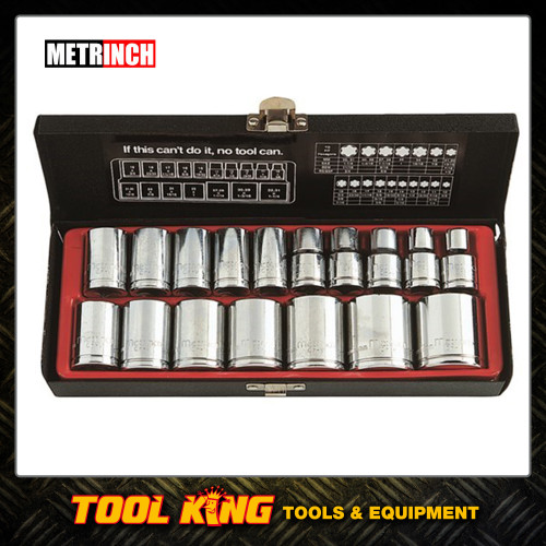 Metrinch 17pc Socket Set 1/2" Dr. MET-0420 - Robson's Tool King Store