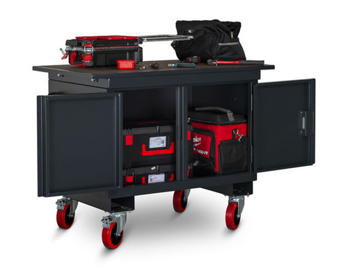 Armorgard Mobile Tuffbench™ Heavy duty locking workbench Cabinet # ...