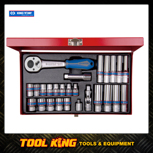 26pc Socket set 3/8"Drive Metric KING TONY - Robson's Tool King Store