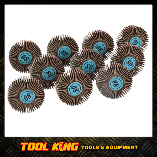 10pc Mini Flap sanding wheel kit suit Dremmel etc - Robson's Tool King ...
