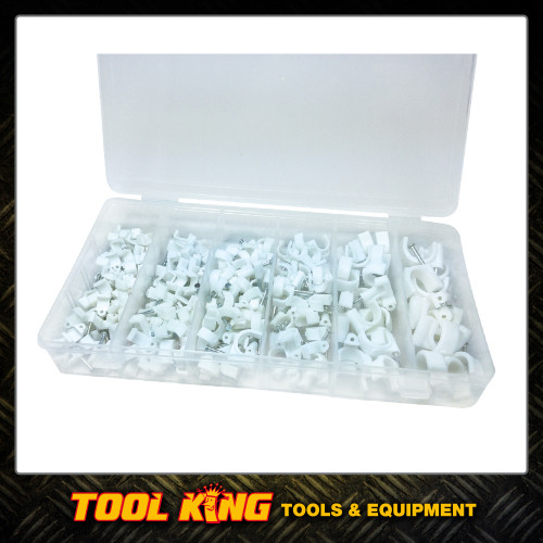 240pc Electrical cable clip Assortment kit - Robson's Tool King Store