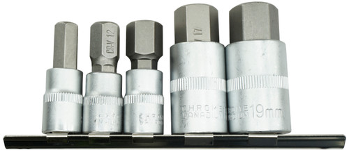 5pc Jumbo Inhex Hex Bit socket set 17574 - Robson's Tool King Store