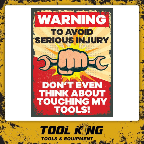 Retro Metal Man Cave Signs - Avoid Serious Injury - Robson's Tool King ...