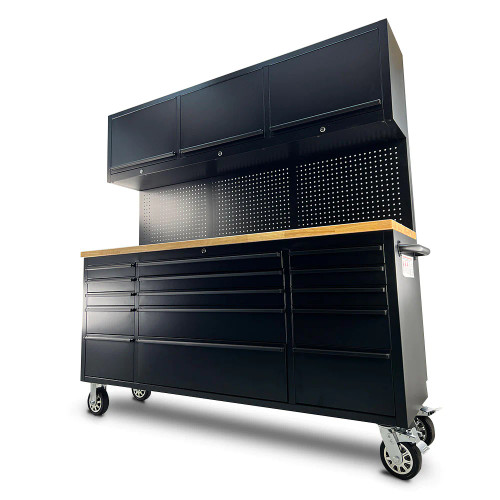 72" 15 Drawer roller cabinet with upper cabinet - Robson's Tool King Store