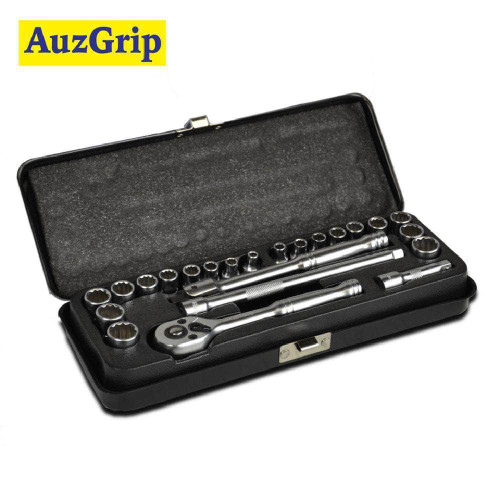 AuzGrip 23pc 1/4"Dr Socket Set Metric & SAE A75303 - Robson's Tool King ...
