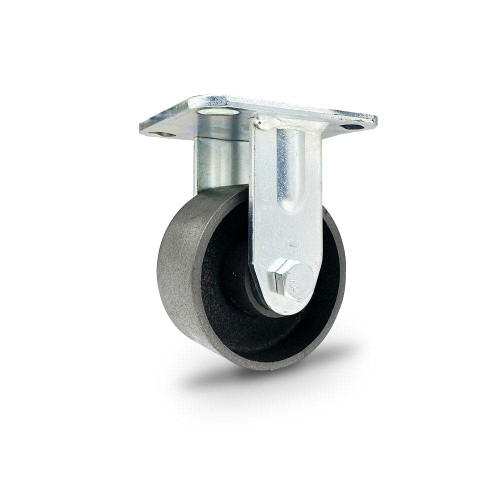 GRIP 102mm 300kg Industrial Heavy-Duty Cast-Iron Fixed Castor Wheel ...