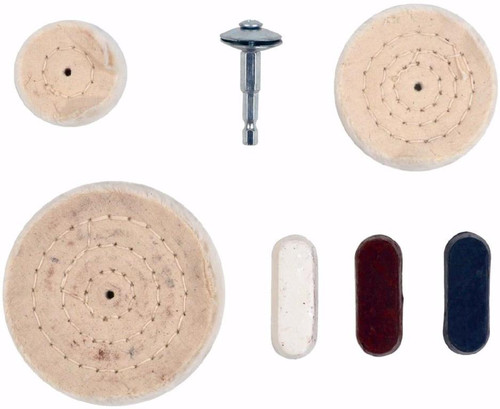 7pc Metal Polishing Buff & Rouge set 09548 - Robson's Tool King Store