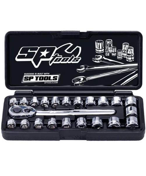 SP TOOLS 22pc 3/8"Dr Low Profile Socket Set Metric/SAE SP20220 - Robson ...