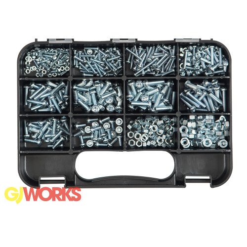 GJ Works 470pc Metric machine screw Assortment Grab Kit GKA470 - Robson ...