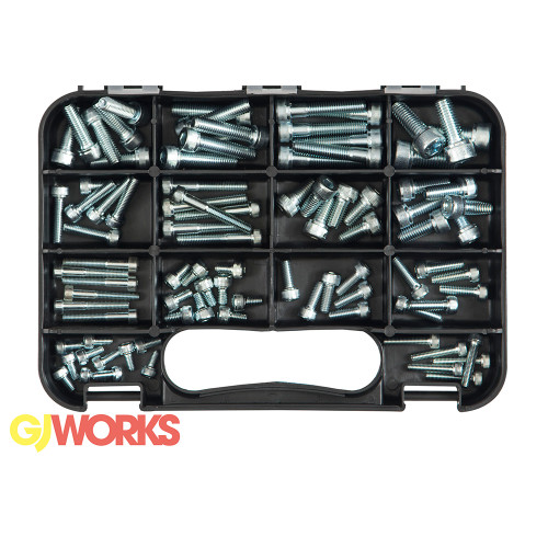 GJ Works 90pc Socket head cap Screw Assortment Grab Kit GKA90 - Robson ...