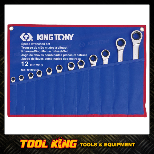 KING TONY 12pc Ratchet Spanner Set Metric - Robson's Tool King Store