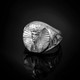 Sterling Silver Tutankhamun Egyptian Pharaoh King Tut Horus Ring