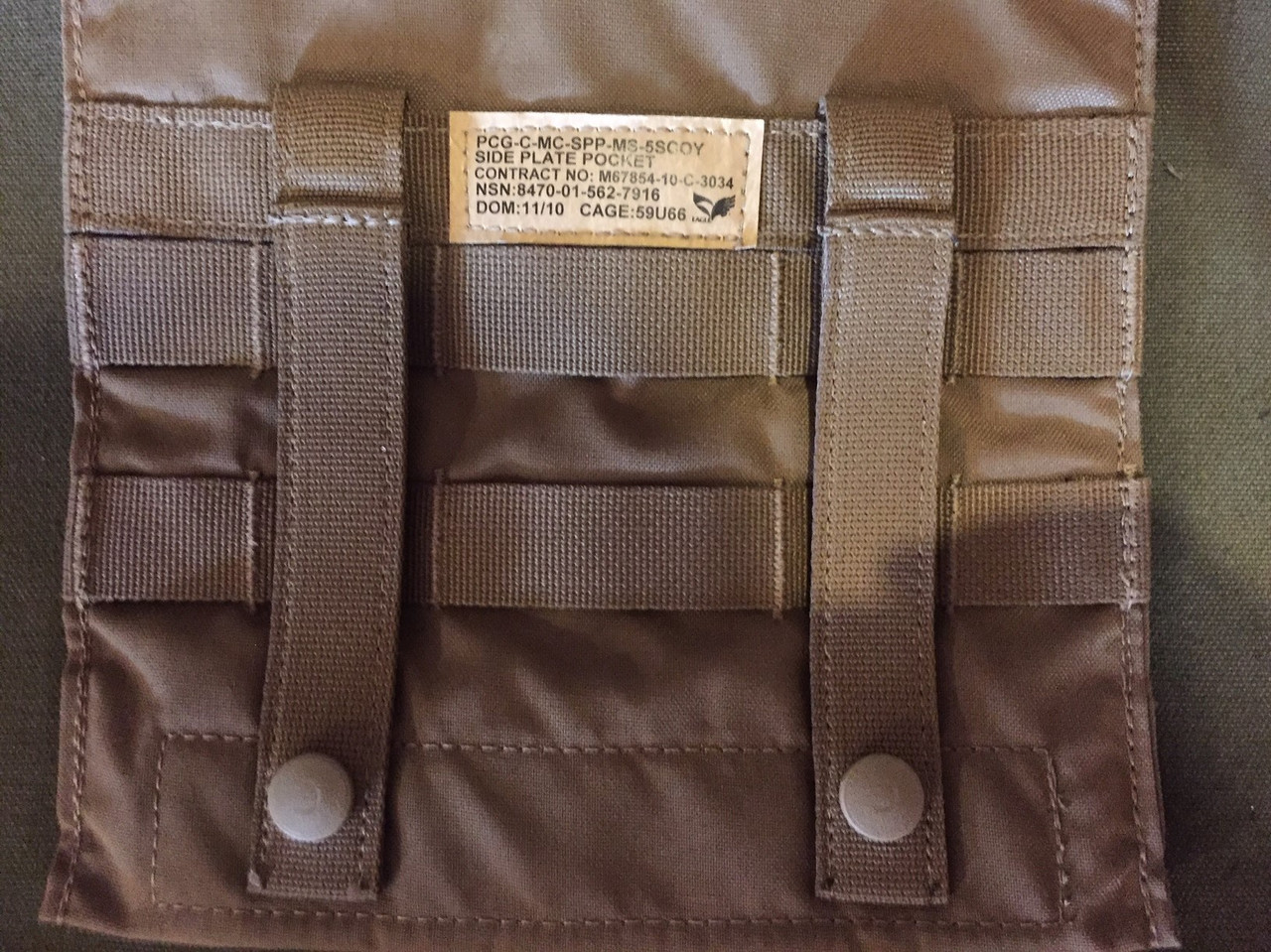 Side Plate Pocket, Coyote (Set 2) 8470-01-562-7916 - JB Tactical
