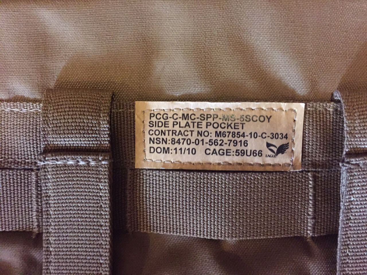 Side Plate Pocket, Coyote (Set 2) 8470-01-562-7916 - JB Tactical
