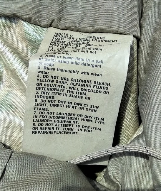 Multicam Large Rucksack Pack, Frame, No Straps, No Waistbelt ...