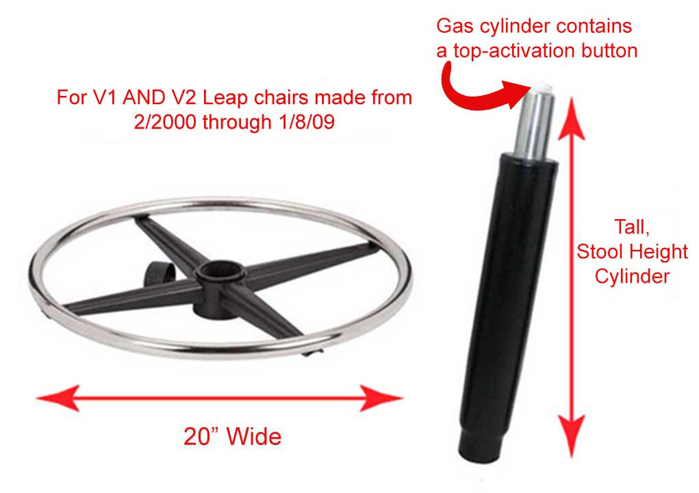Steelcase Leap Stool Conversion Parts Kit