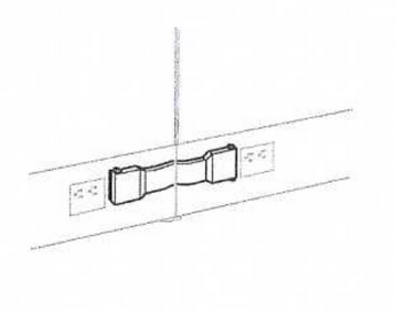 Haworth Unigroup Too Places Flexible Power Connector 8"