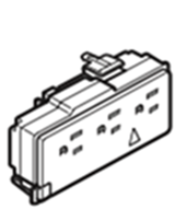 Haworth Premise NER-2 Triplex 3 Circuit IGR Receptacles 15 AMP Box of 6