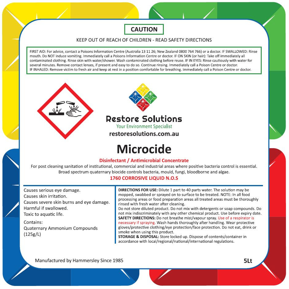 Purchase Online Microcide Anti-Microbial - 5 Ltr Bottle | Restore Solutions
