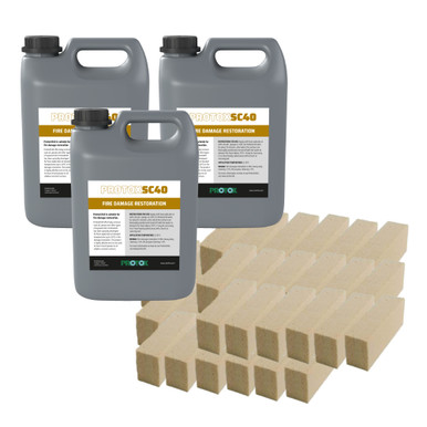 Shop Protox SC40 with Box of Large Smoke Sponges | Restore Solutions