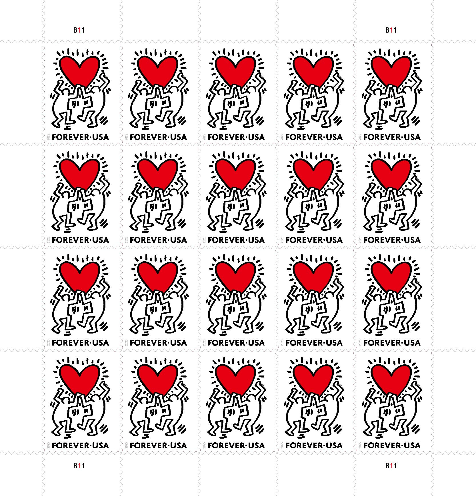 2025 USPS Love Forever Postage Stamps