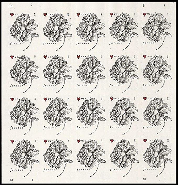 USPS Vintage Rose Forever Stamps