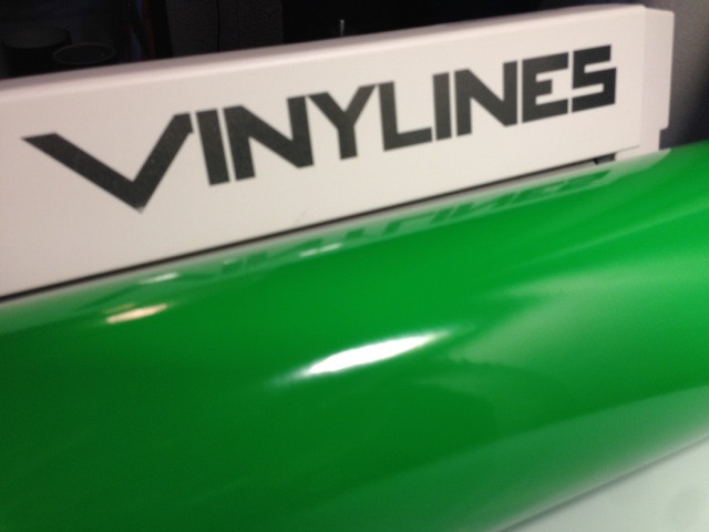 Glossy Green Vinyl Material - VINYLINES