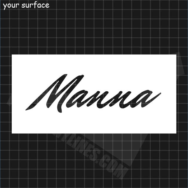 Manna - Name Paint Stencil