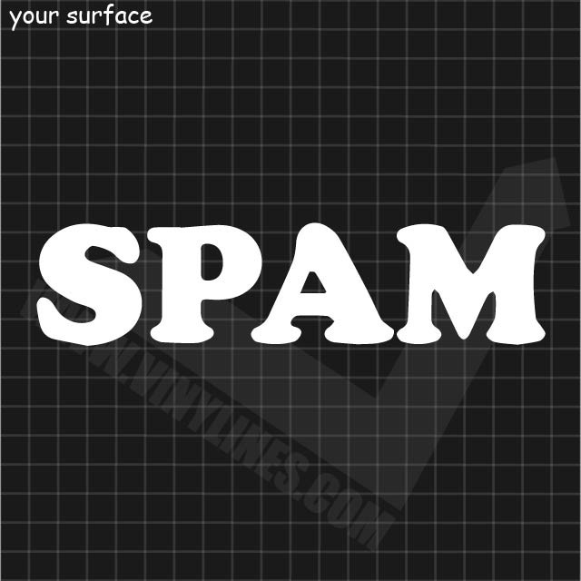 SPAM Word Vinyl Decal