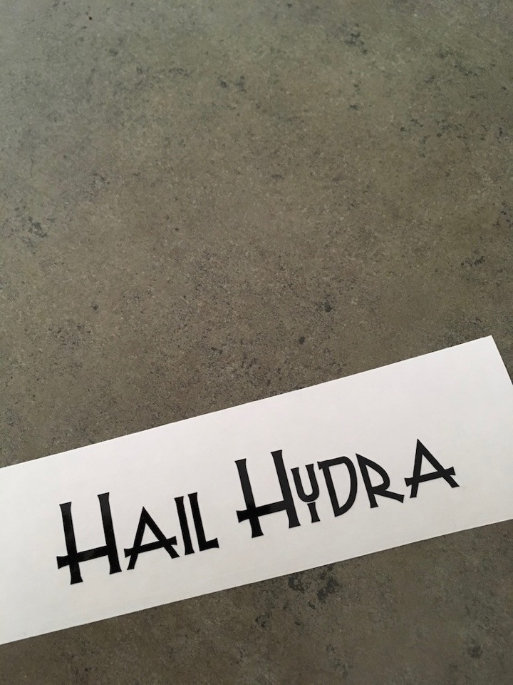 Hail Hydra Saying Decal No 1